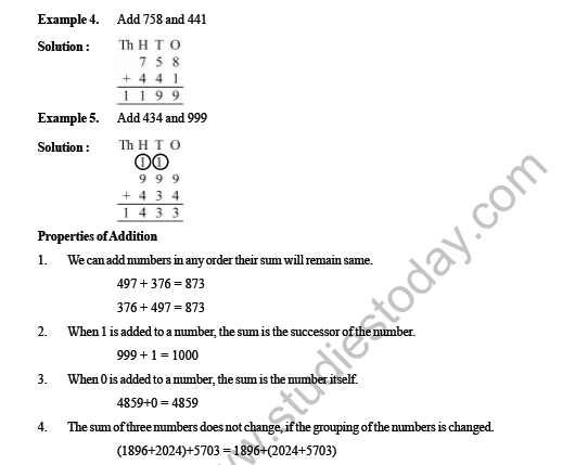 CBSE Class 3 Maths Addition Worksheet